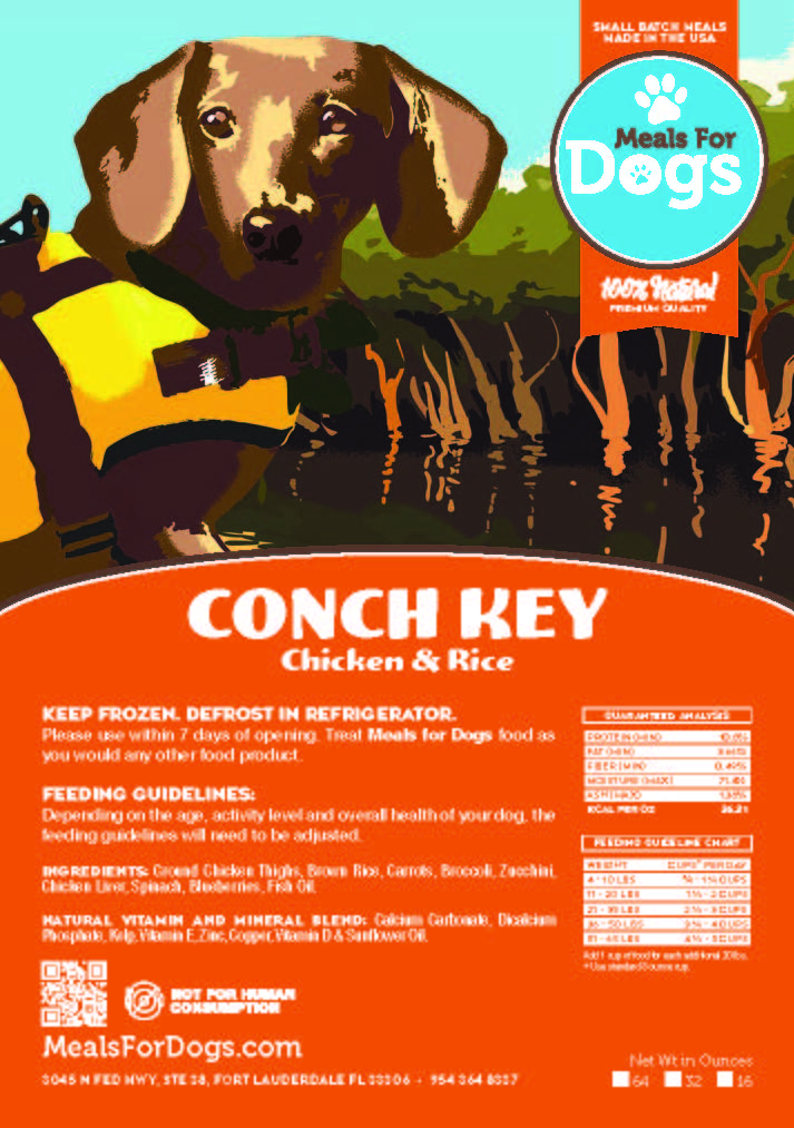Conch Key Chicken & Brown Rice Meal | 16oz | Meals For Dogs